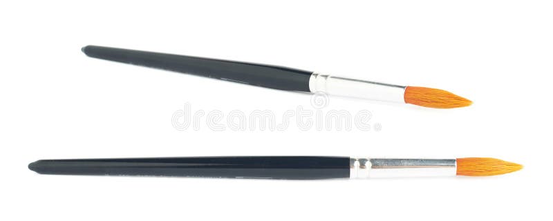 Drawing brush isolated stock photo. Image of clean, school - 48912396