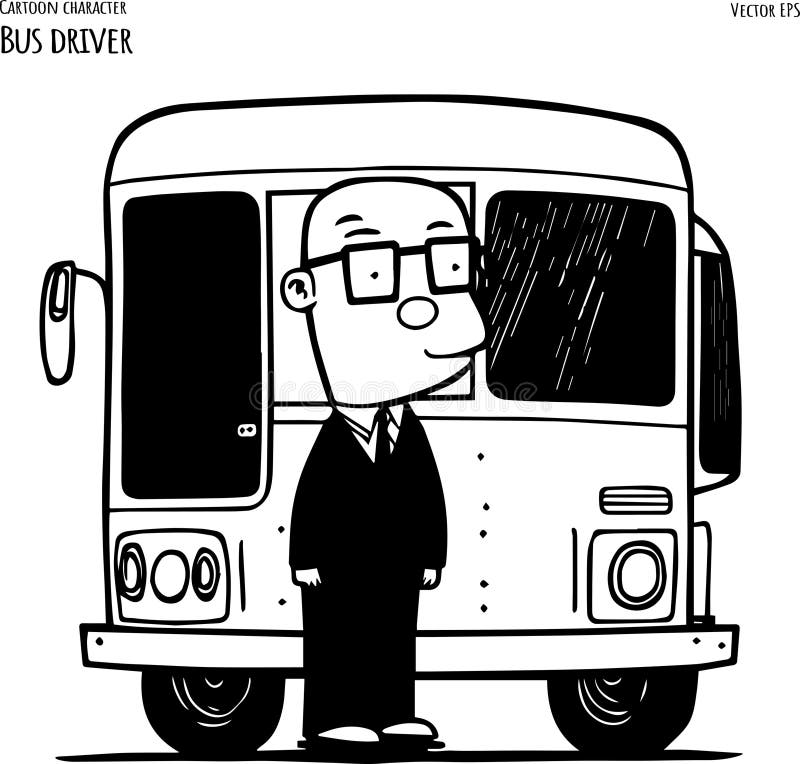 Bus Driver Caricature Stock Illustrations – 35 Bus Driver Caricature ...