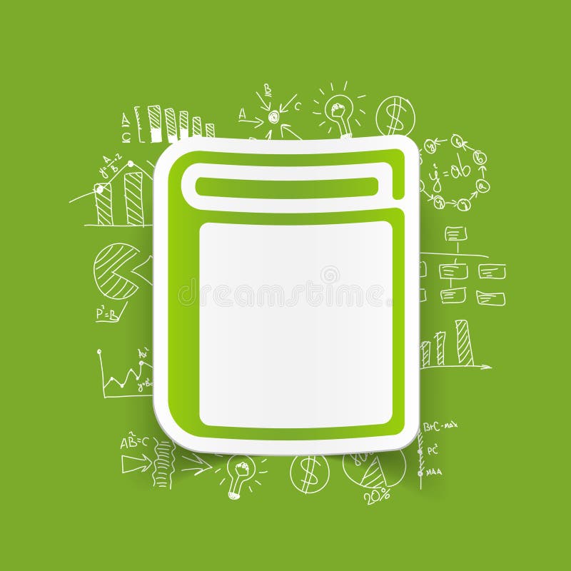 Drawing Business Formulas: Book Stock Vector - Illustration of high ...