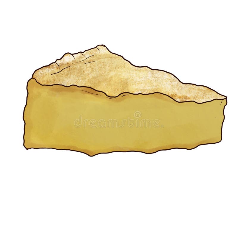 Camembert Cheese Isolated Illustration Set Stock Vector - Illustration ...