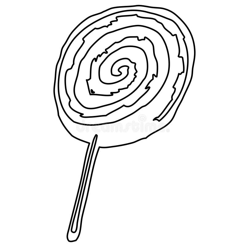 Drawing Candy Movie Food Icon Stock Illustration - Illustration of ...