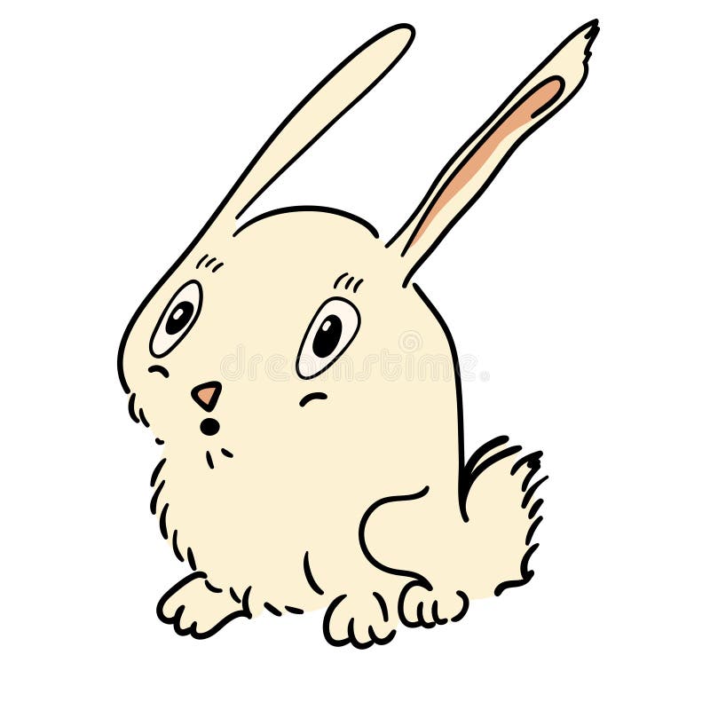 Drawing cartoon banny stock vector. Illustration of animal - 25305436