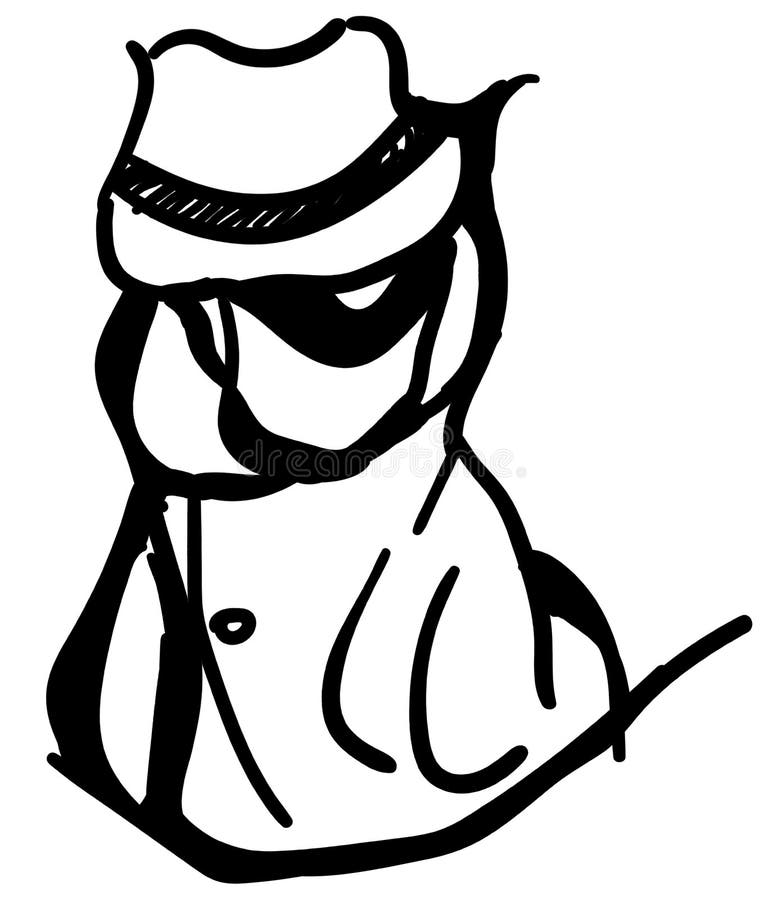 Cartoon Hacker Beware of Dangers from the Hacker Stock Vector ...