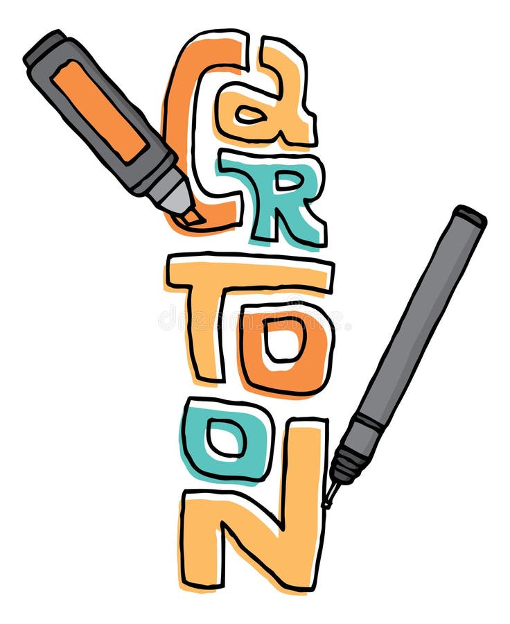 Writing Instruments Cartoon Set Stock Vector - Illustration of painting ...