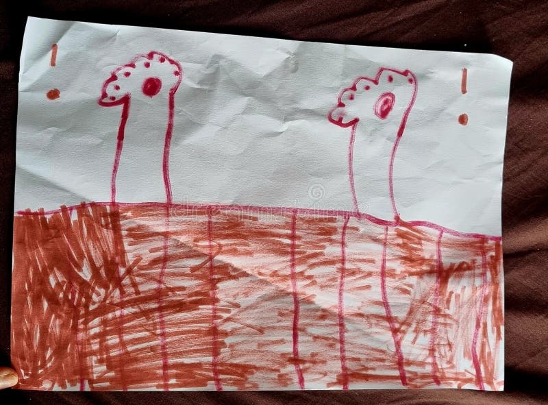 A Drawing of a Cat Drowning in Mud Stock Image - Image of submerged ...