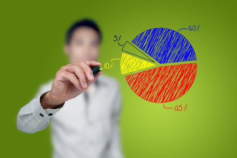 Drawing a chart. stock image. Image of blue, occupation - 23325047