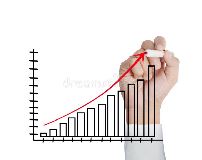 Drawing a chart show stock photo. Image of graph, consultant - 56005638