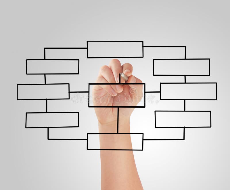 Drawing Chart on Whiteboard Stock Illustration - Illustration of hand ...