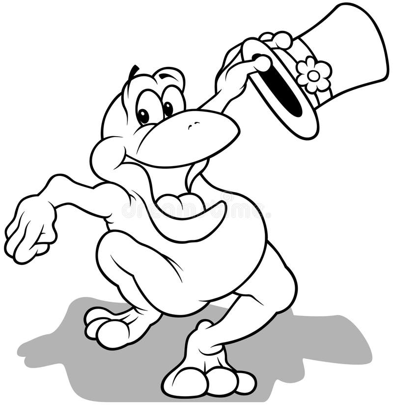 Drawing of a Frog Gesturing with His Hands Stock Vector - Illustration ...