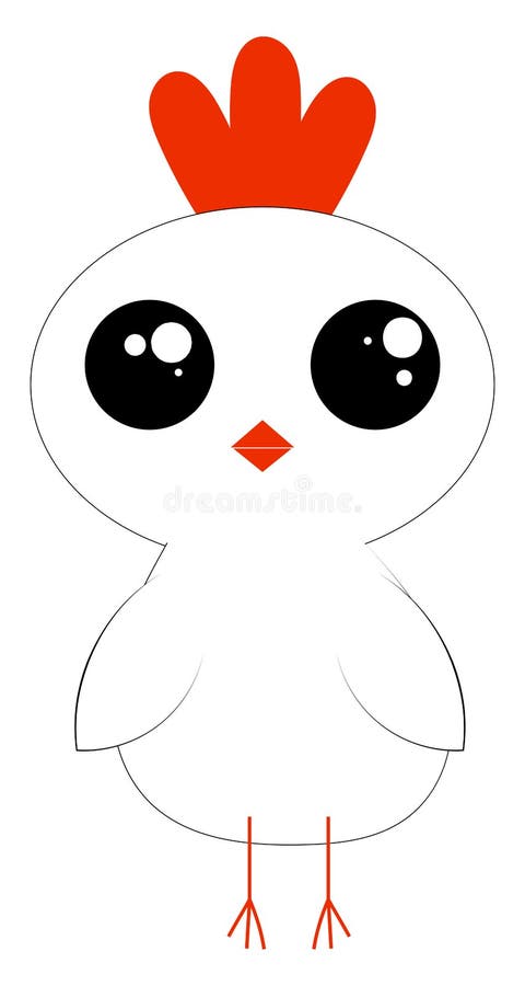 Drawing of Chicken, Vector or Color Illustration Stock Vector ...