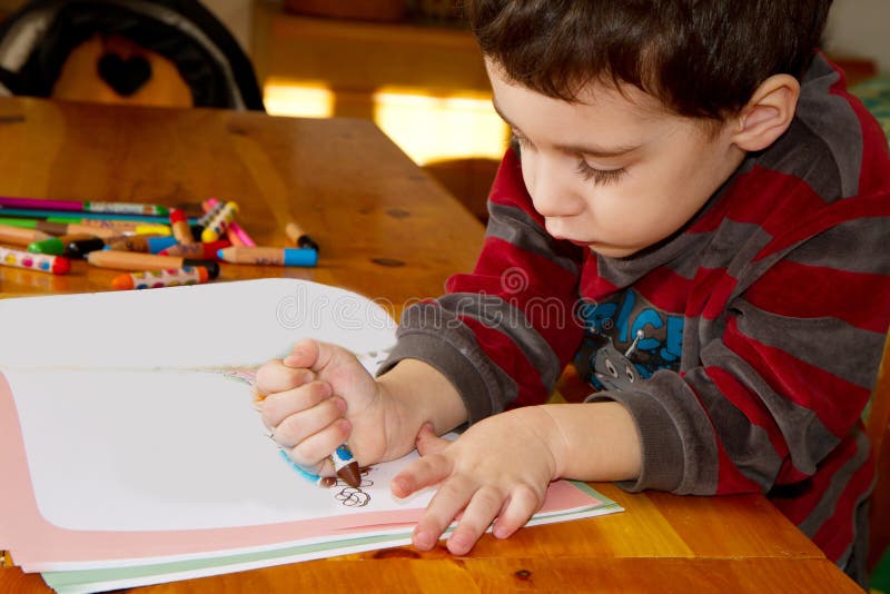 Drawing child stock photo. Image of offspring, innocence - 17697072