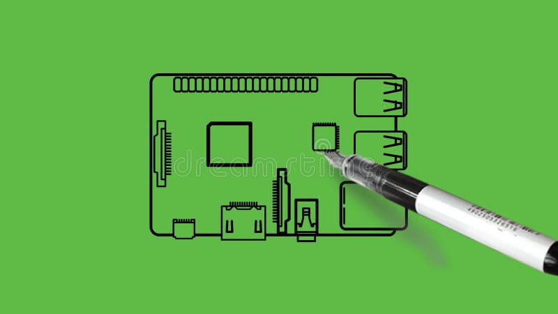 Drawing a Chip with Black,yellow,white,grey and Blue Colour Combination ...