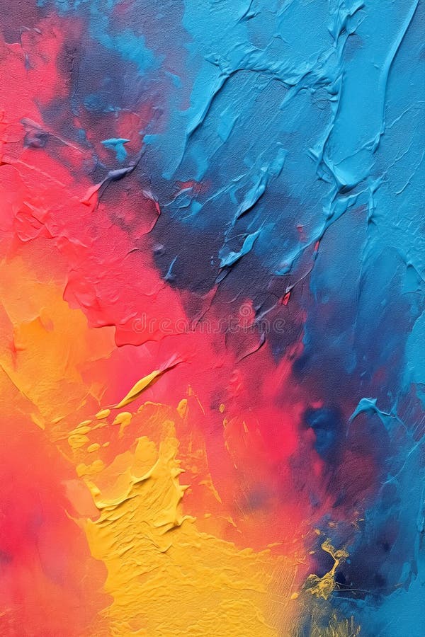 Drawing with Cold and Warm Colors Stock Illustration - Illustration of ...