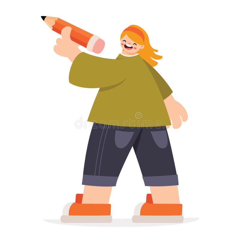 Drawing of a College or University Student Stock Illustration ...