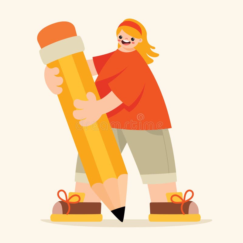 Drawing of a College or University Student Stock Illustration ...