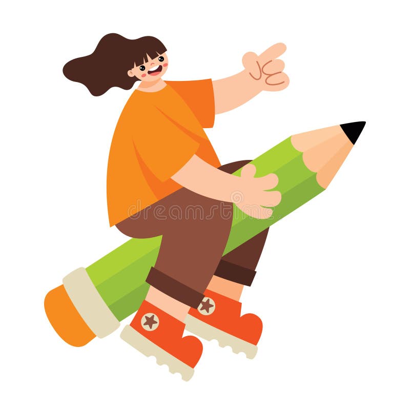 Drawing of a College or University Student Stock Illustration ...