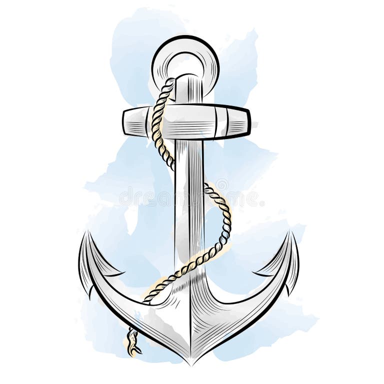 Anchor Rope Drawing Stock Illustrations – 4,136 Anchor Rope Drawing ...