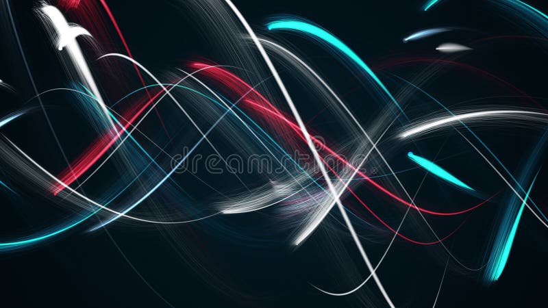 Drawing Colored Strokes and Lines, Computer Generated. Abstract Weave ...