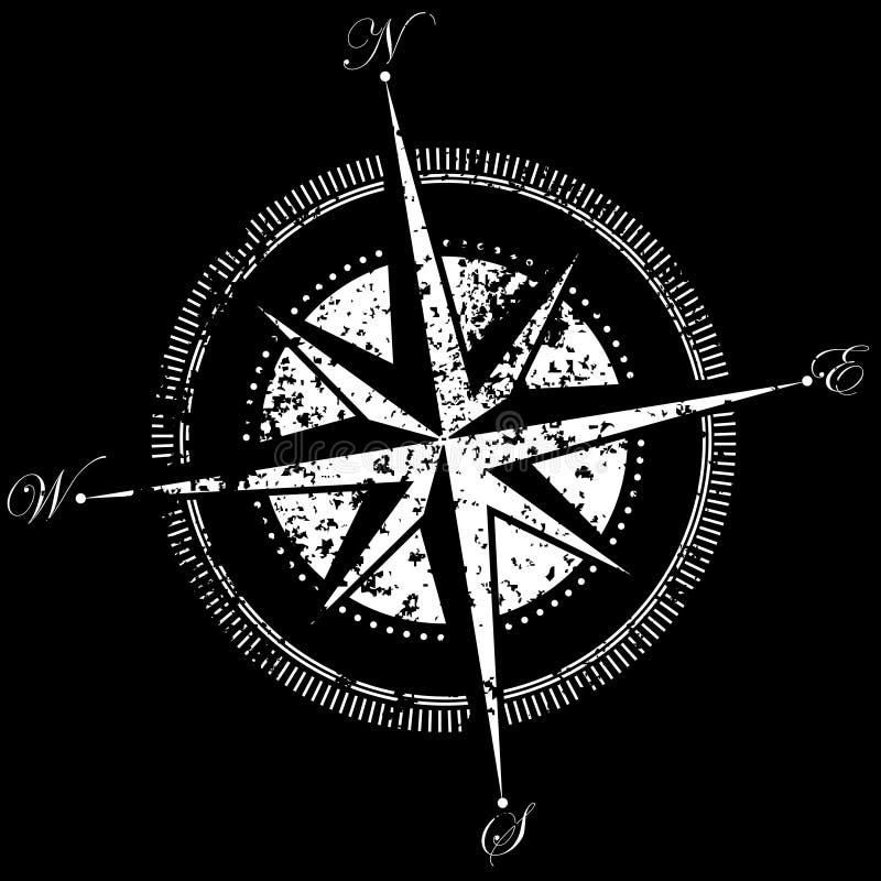 Compass old stock vector. Illustration of travel, symbol - 14124566