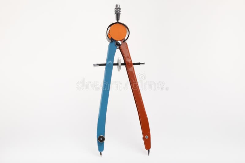 A Drawing Compass, Commonly Used in Geometry and Drafting. Stock Image ...