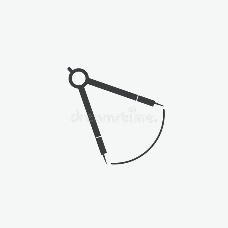 Drawing Compass Vector Icon Stock Vector - Illustration of technical ...