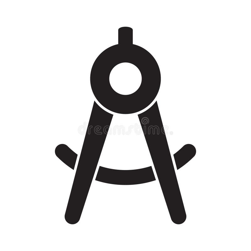 Drawing Compass Icon. Divider Icon for Website Design Stock ...