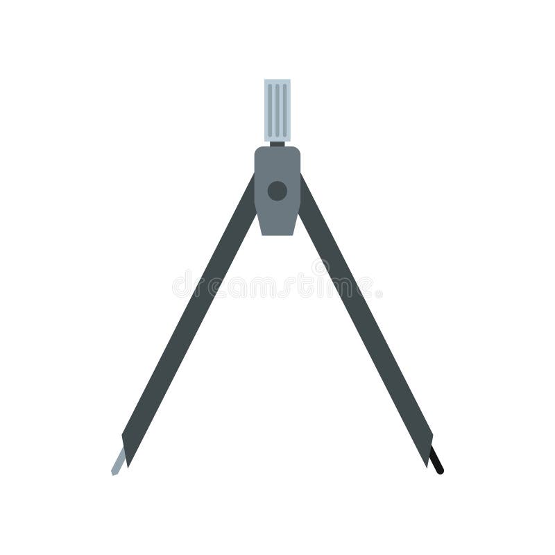 Drawing Compass Icon, Outline Style Stock Vector - Illustration of ...