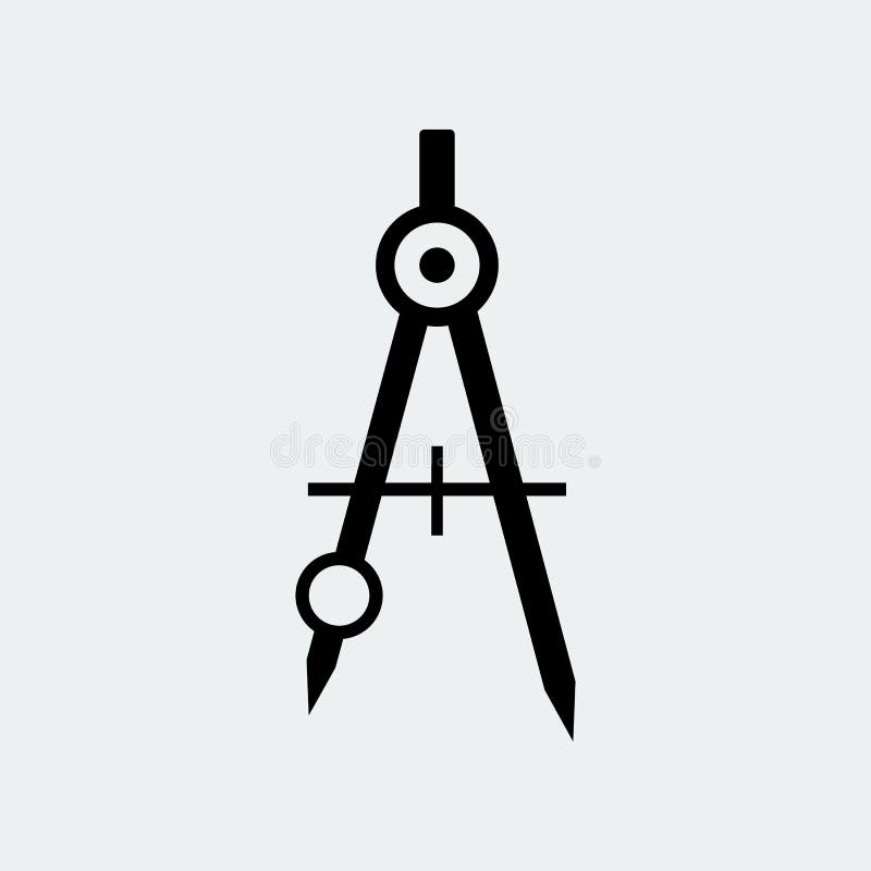 Drawing Compass Icon Stationery.Vector Illustration Stock Vector ...