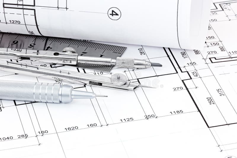 Compass and ruler stock photo. Image of radius, engineer - 11548464