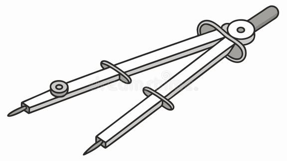 Drawing Compass Tool, Precision in Geometry and Design, Vector Design ...