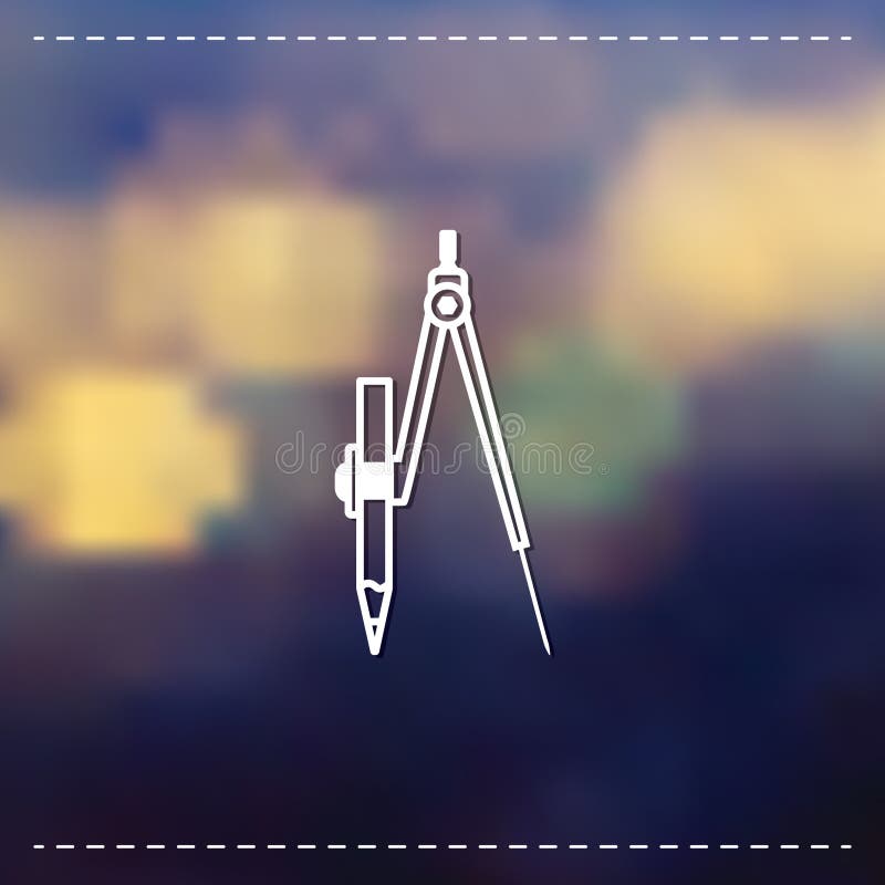 Drawing Compass. Vector Illustration Decorative Design Stock Vector ...