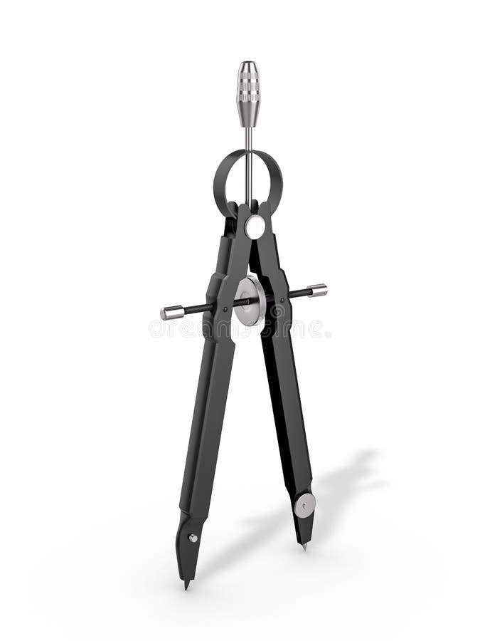 Drawing compass stock illustration. Illustration of instrument - 202267331