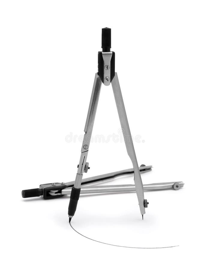 Drawing Compass stock image. Image of indoors, tool, single - 198165