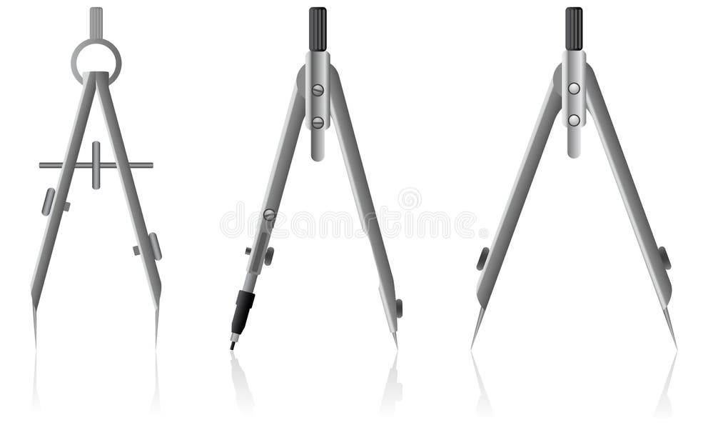 Drawing compasses stock vector. Illustration of accuracy - 8971180