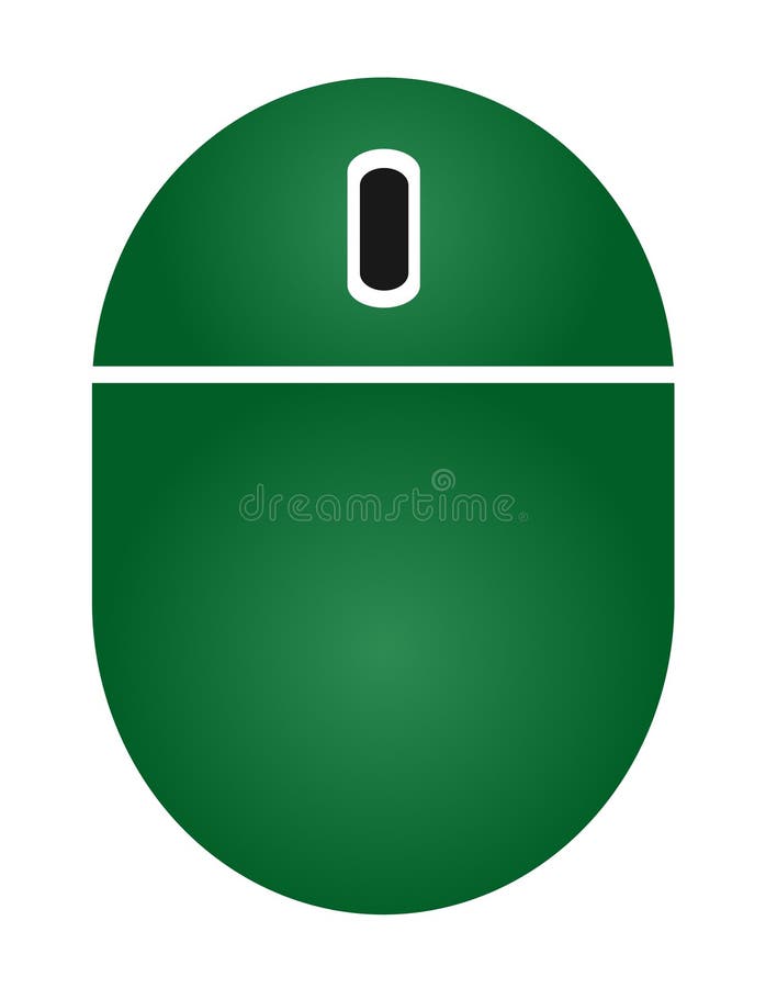 The Drawing of a Computer Mouse, an Input Device that is Used with a ...