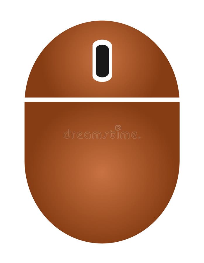 The Drawing of a Computer Mouse, an Input Device that is Used with a ...