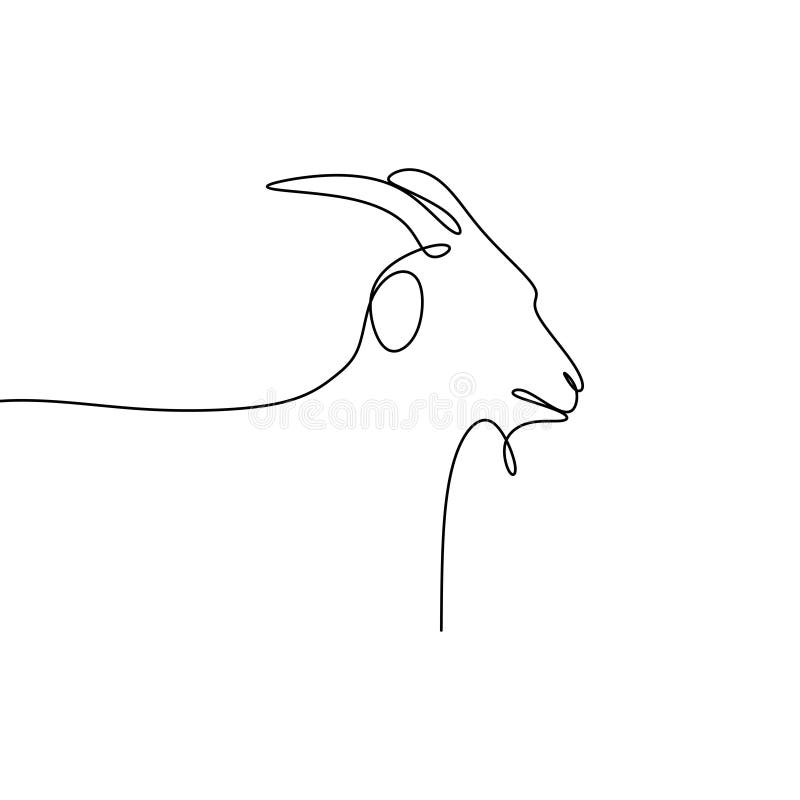 Drawing a Continuous Line of Sheep Stock Vector - Illustration of drawn ...