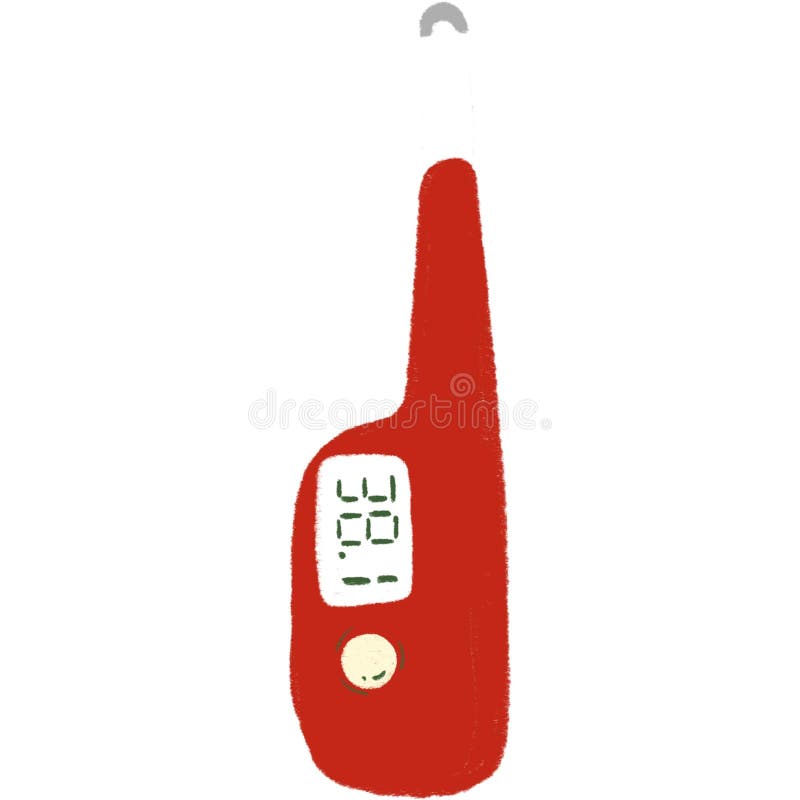 Cute Red Thermometer Vector Stock Photo - Illustration of indicator ...