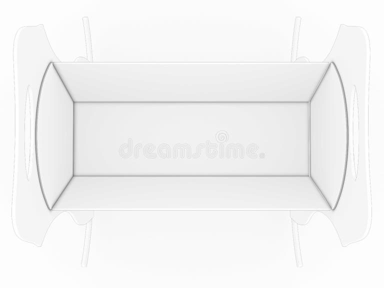 Drawing 3d Empty Baby Cradle #3 Stock Illustration - Illustration of ...