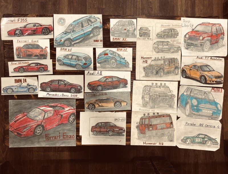 Machine design drawings stock illustration. Illustration of motor ...