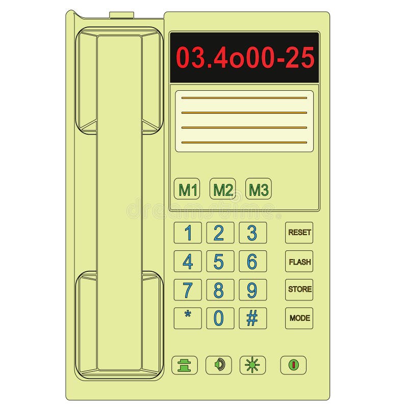 Rotary Phone Drawing Stock Illustrations – 268 Rotary Phone Drawing ...