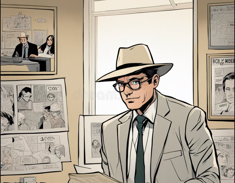 Drawing a Detective Comic Book in the Style of the 50& X27;s, Comic ...