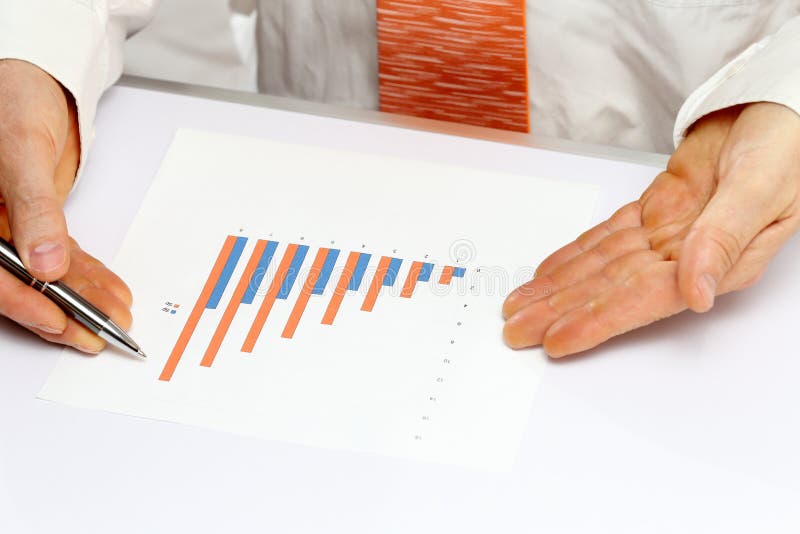 Drawing a document stock photo. Image of manager, office - 54461628