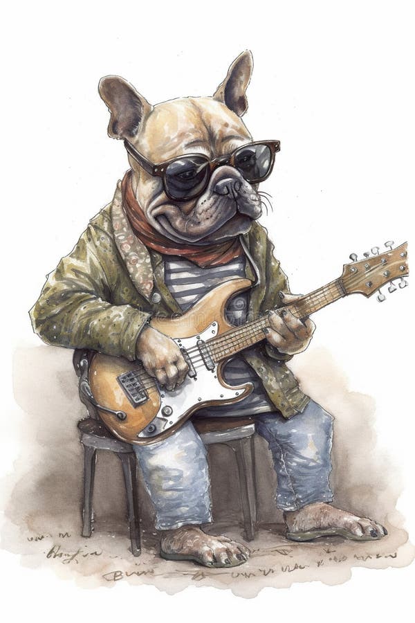 Guitarist Dog Stock Illustrations – 195 Guitarist Dog Stock ...