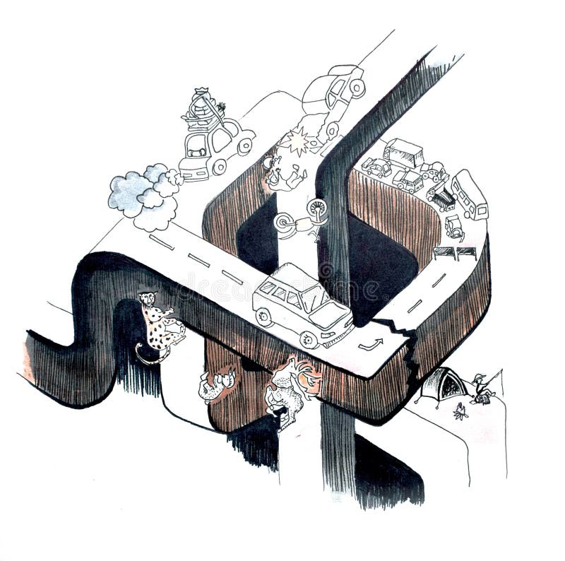 Coloring Book Roads Stock Illustrations – 42 Coloring Book Roads Stock ...