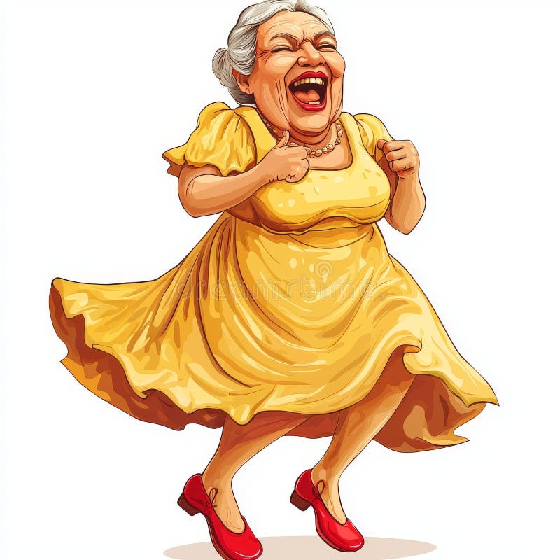 Drawing of the Elderly Berta, Who Had Been Thrown Back by Her Age Stock ...