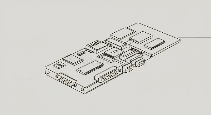 354 Electrical Circuit Computer Drawing Stock Photos - Free & Royalty ...