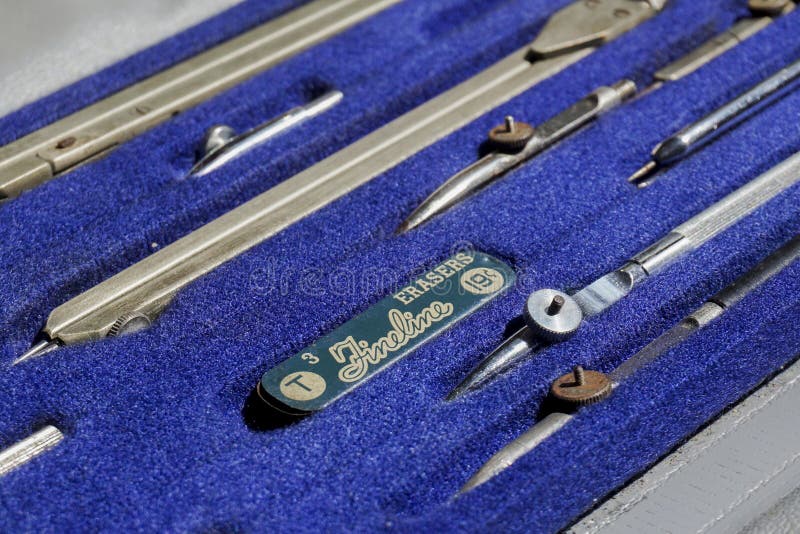 Drawing equipment editorial stock photo. Image of circle - 218252983