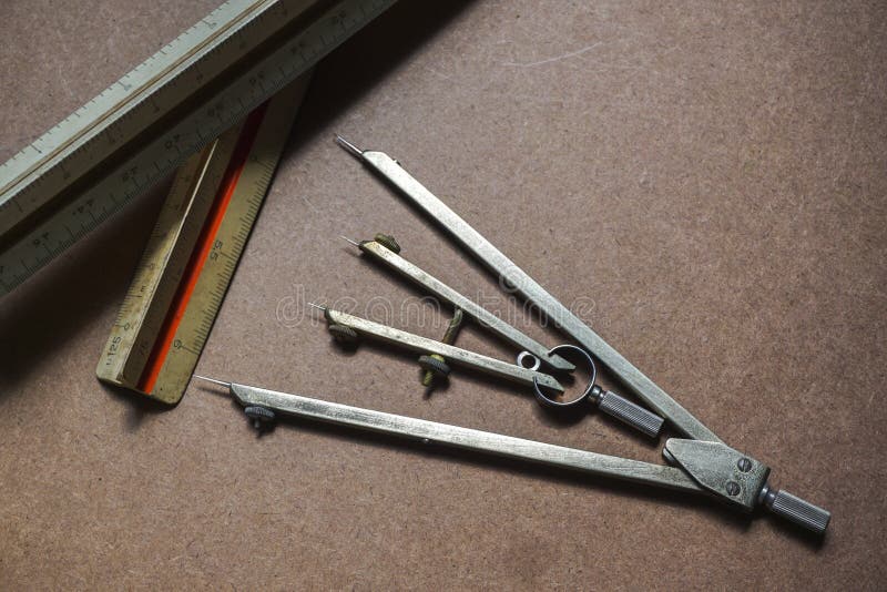 Drawing equipment stock image. Image of compass, drafting - 237061755