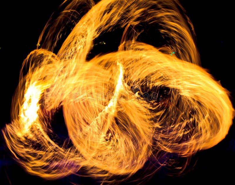 Drawing fire at night stock photo. Image of party, orange - 70651310